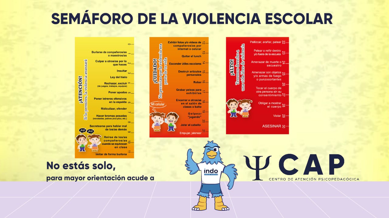Conoce el semáforo de la violencia escolar y su importancia - Preparatoria y Bachillerato SEP